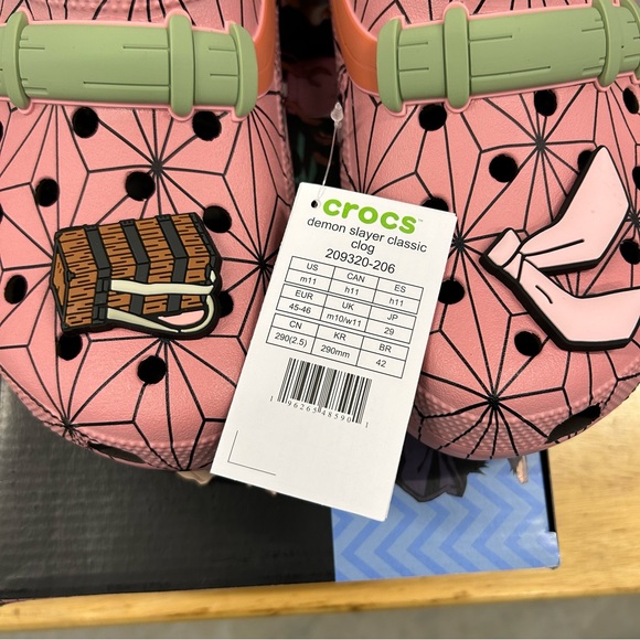 CROCS | Shoes | Crocs Demon Slayer Classic Clogs Us Sz 1m Nezuko In ...
